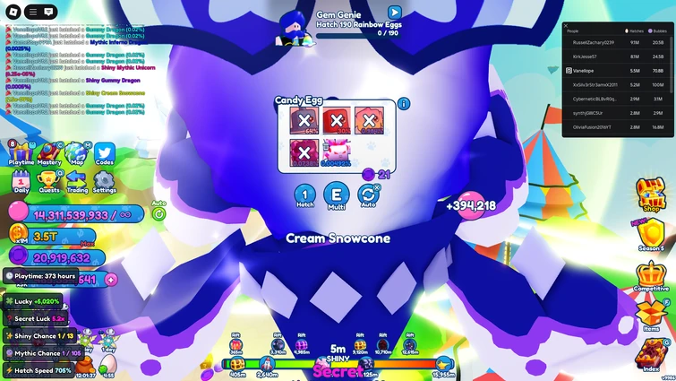 Discuss Everything About Bubble Gum Simulator INFINITY Wiki | Fandom