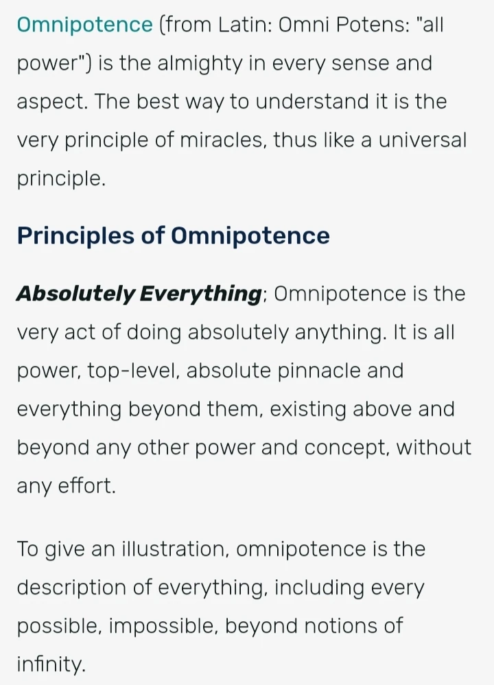Omnipotent variations explained! | Fandom