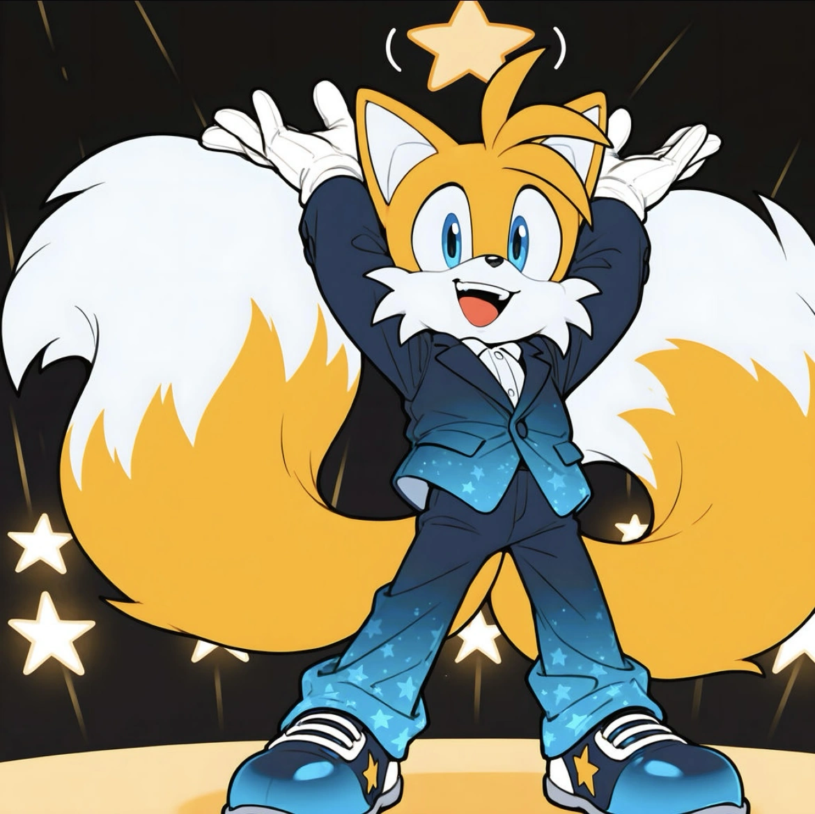 Tails the super star!!! Artist: ProMagentis | Fandom