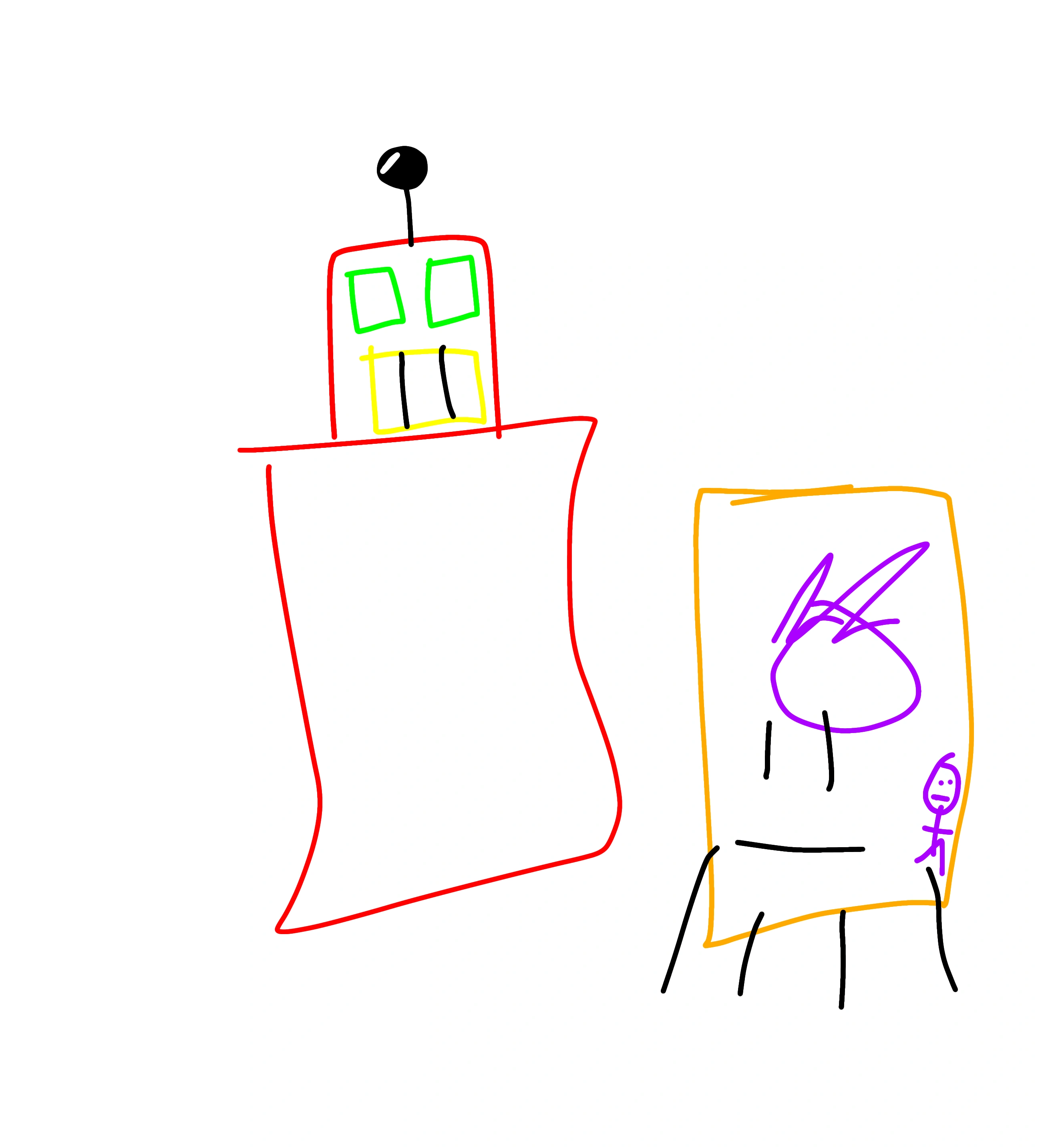 Badly drawing my 2 favorite characters cuz yes | Fandom