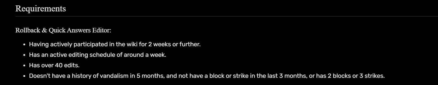 Rollback request | Fandom