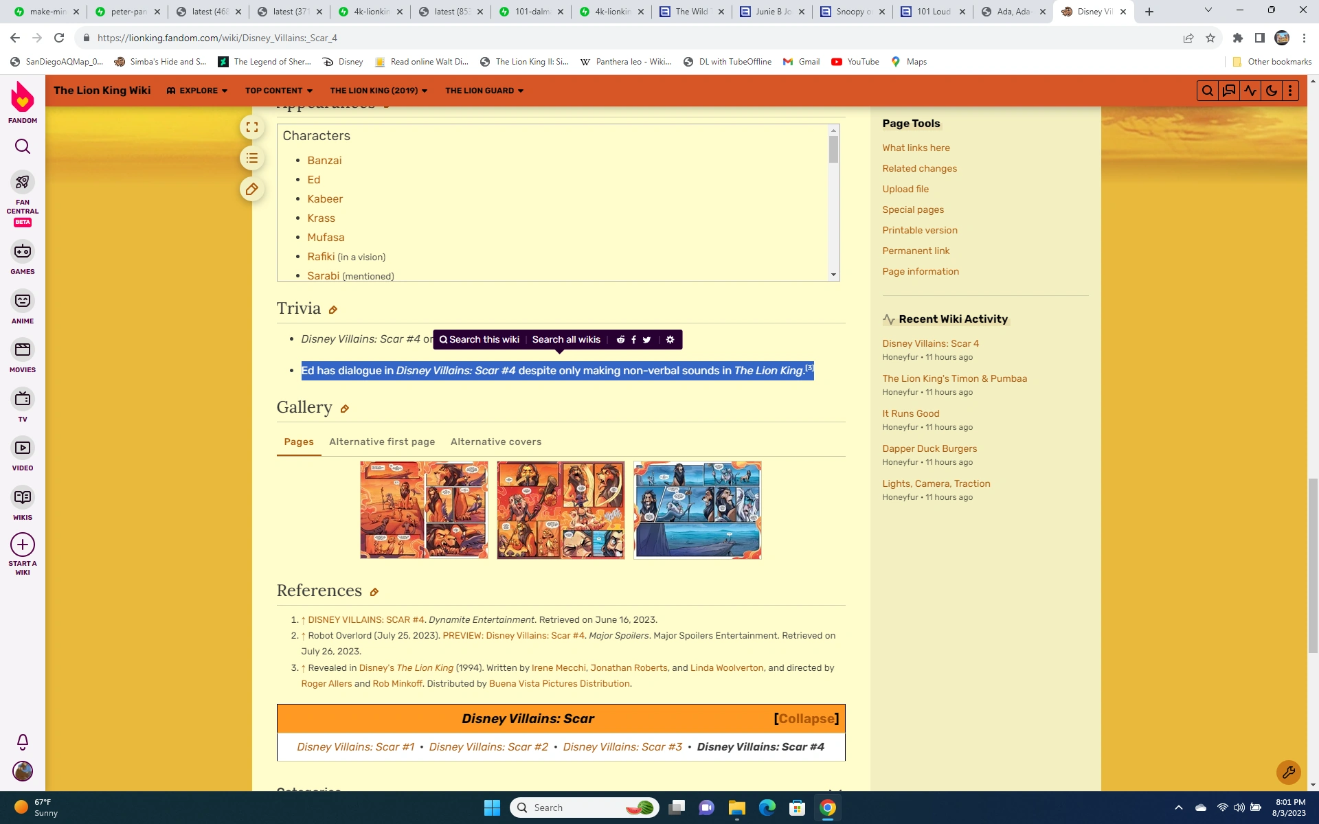 Ed's Language in Scar Comic | Fandom
