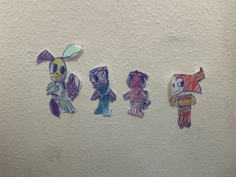 Looey, Boxten, Shrimpo and My OC, Sakura. (Paper Dolls) | Fandom