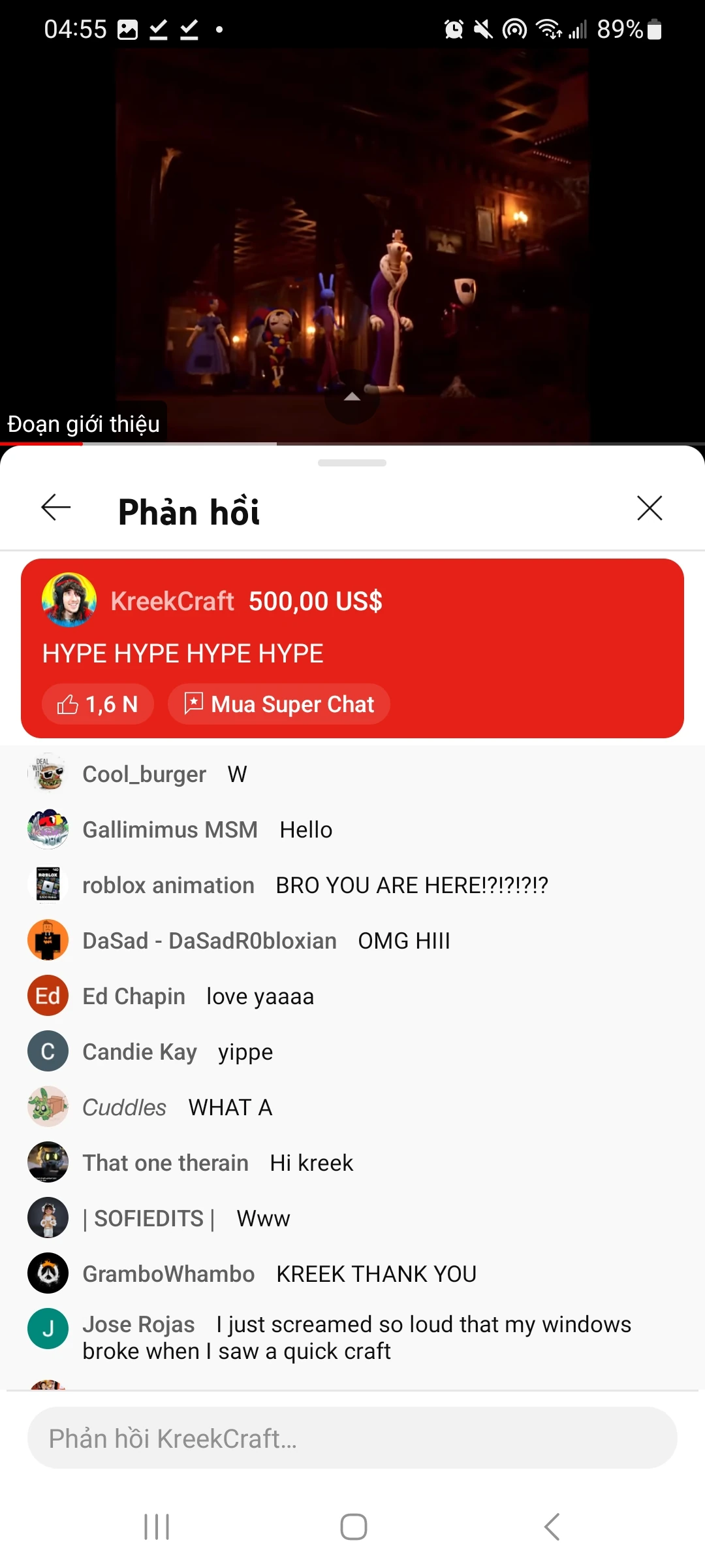 Yo kreekcraft super chatted | Fandom