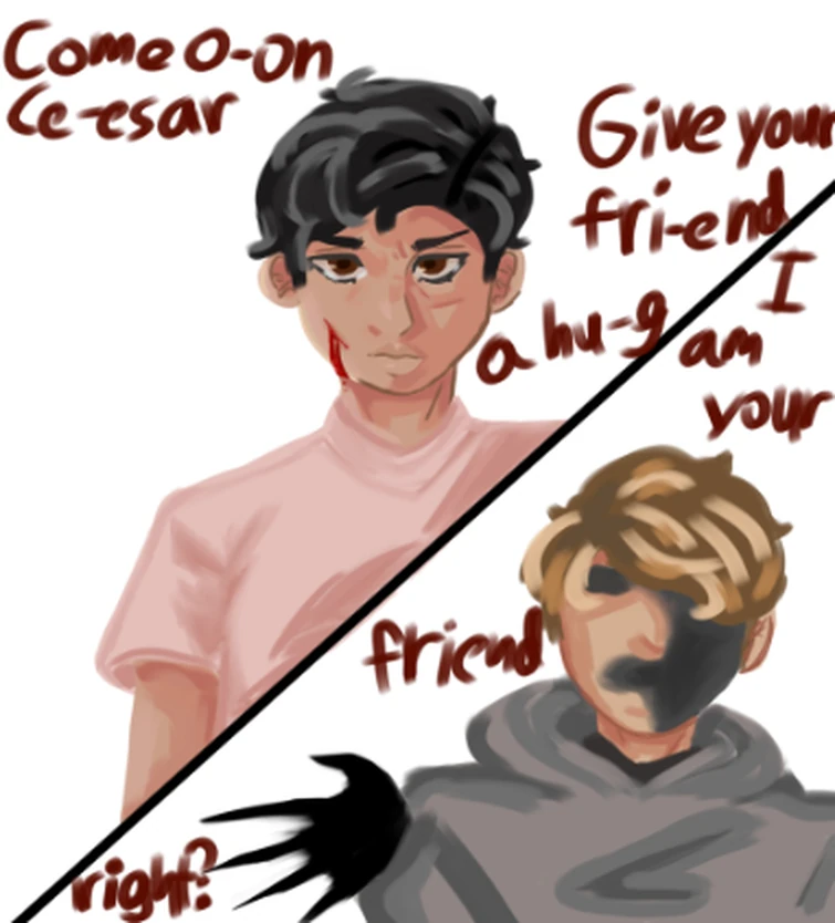 Alrighty I have finished the "Mark is the alternate and Cesar is the victim" thing lol | Fandom