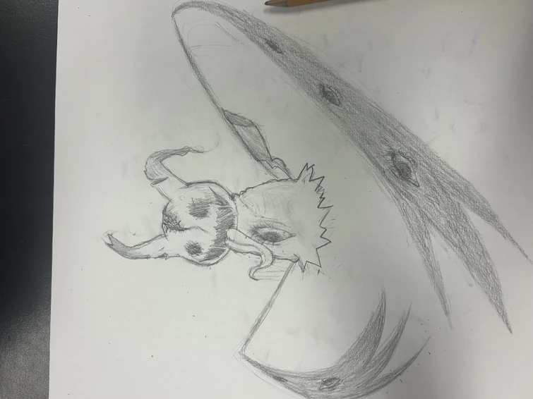 i had to draw a deformed pokémon for a art project (i barely even know ...
