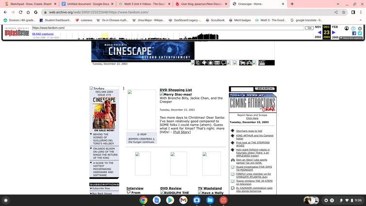 This is what Fandom looked like in 2003-2004!(According to the wayback ...