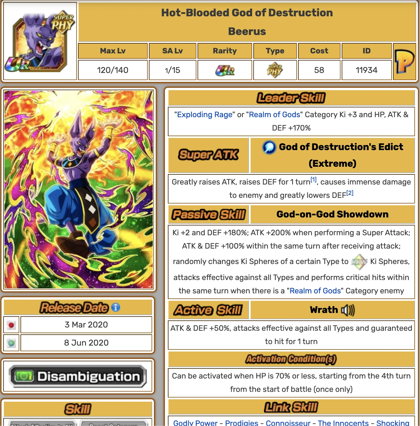Hot-Blooded God of Destruction - Beerus (EZA Concept) | Fandom