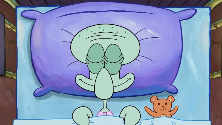 It's nice to see Squidward chilling like this. | Fandom