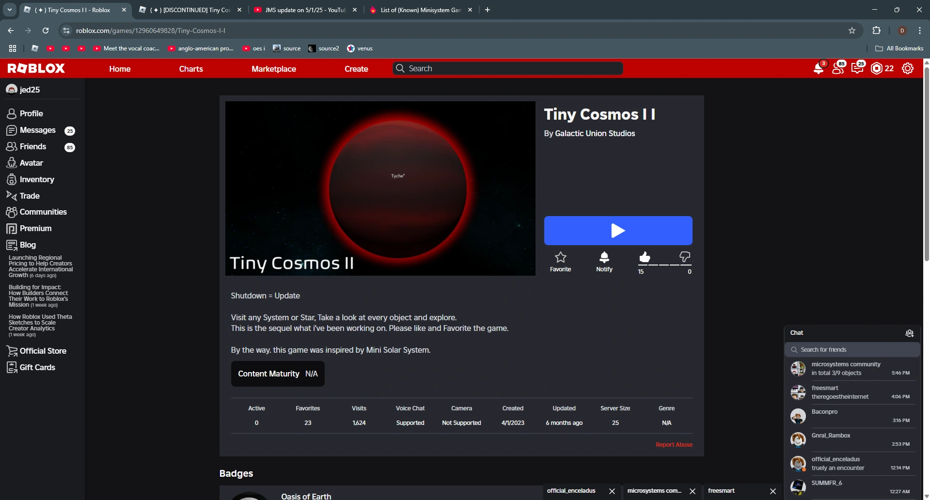i love tiny cosmos pause button | Fandom