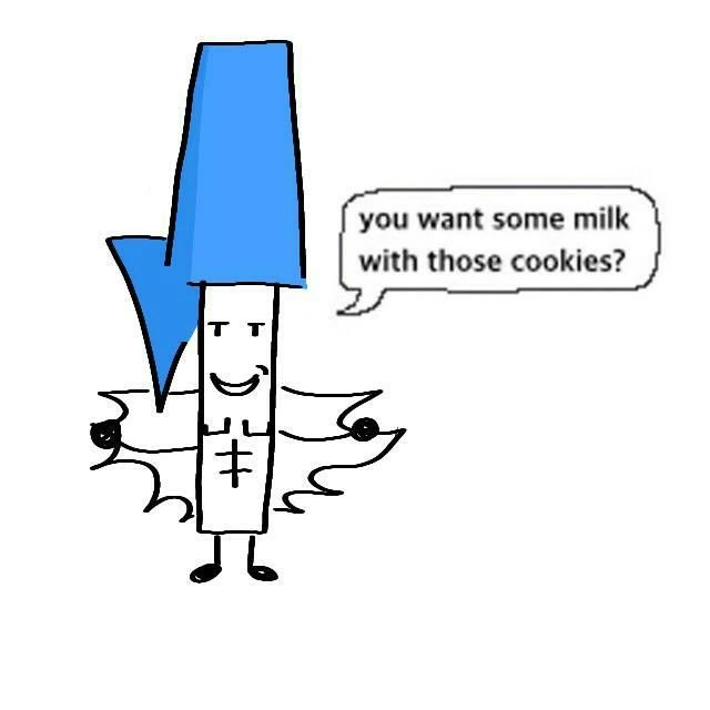 You want some milk with those cookies? | Fandom