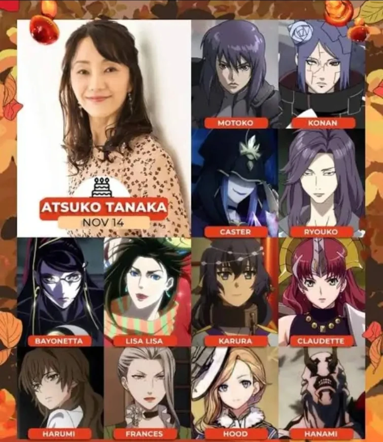 rest in peace, Atsuko Tanaka, voice actress of Lisa Lisa, Konan, and ...