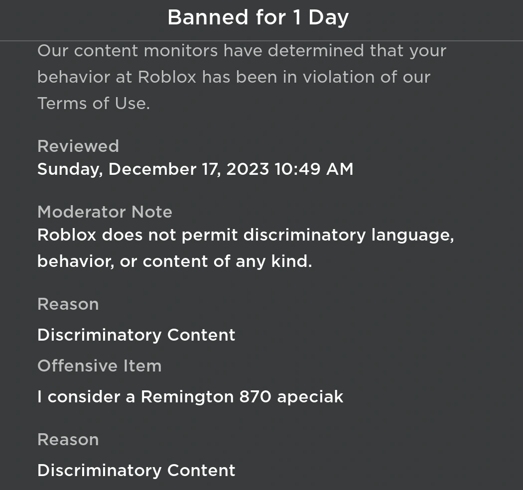 roblox moderation | Fandom