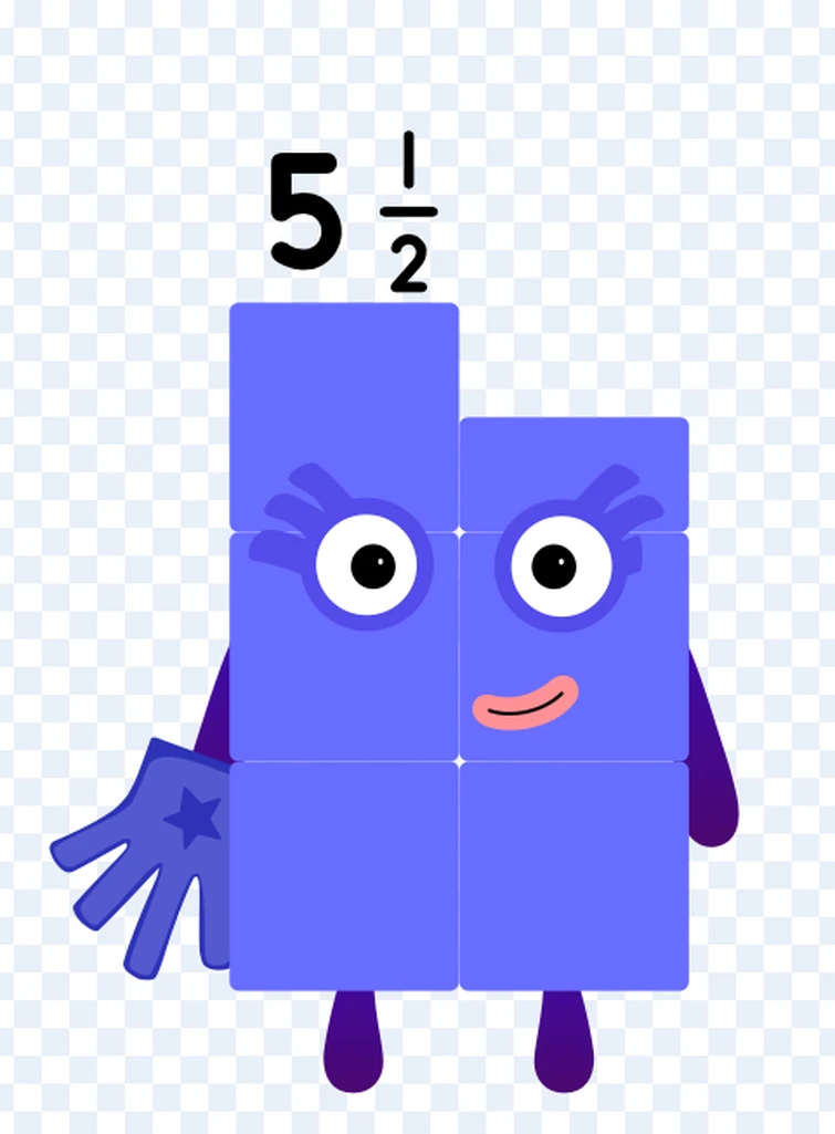 My version of numberblock 5.5 (5 1/2) | Fandom