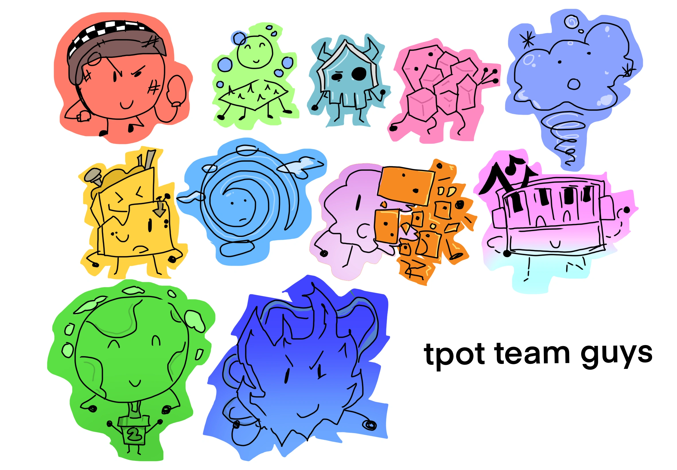 Respective team members for all of the TPOT Teams! | Fandom