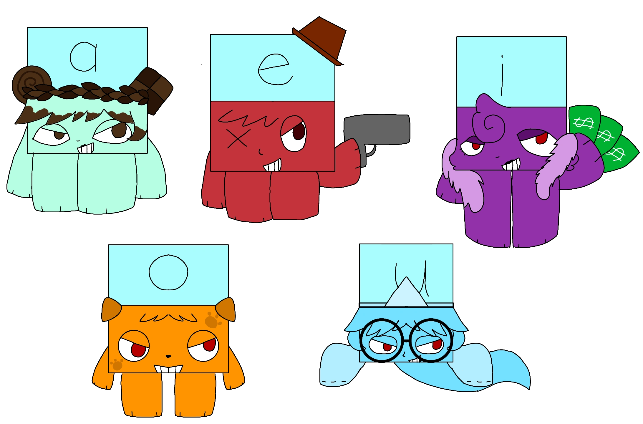 Alphablocks villain (Fanmade) Vowel-Naughties | Fandom