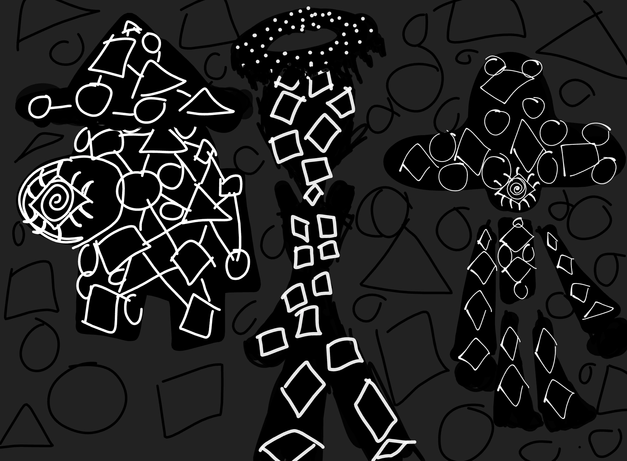 Finished my drawing of Chaos Expunged as Human, Expunged form,Among us ...