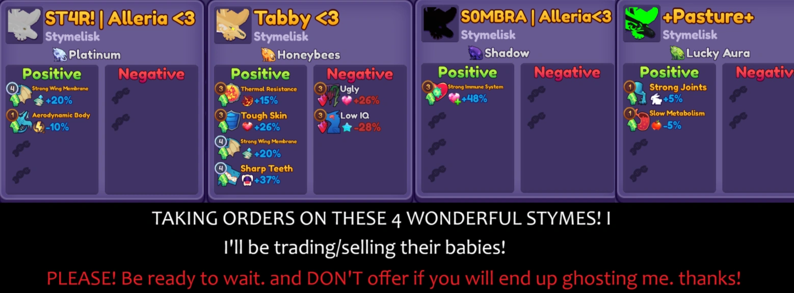 ⋆⭒˚.⋆Cosmetic Traits Stymes shop!⋆⭒˚.⋆ | Fandom