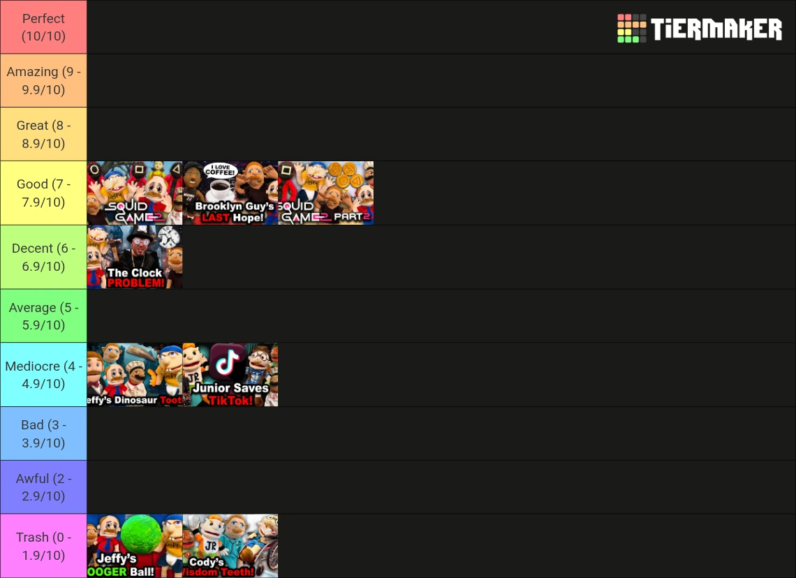 SQUID GAME 2 Part 2 has been placed in Good, vote where to put KENzel ...