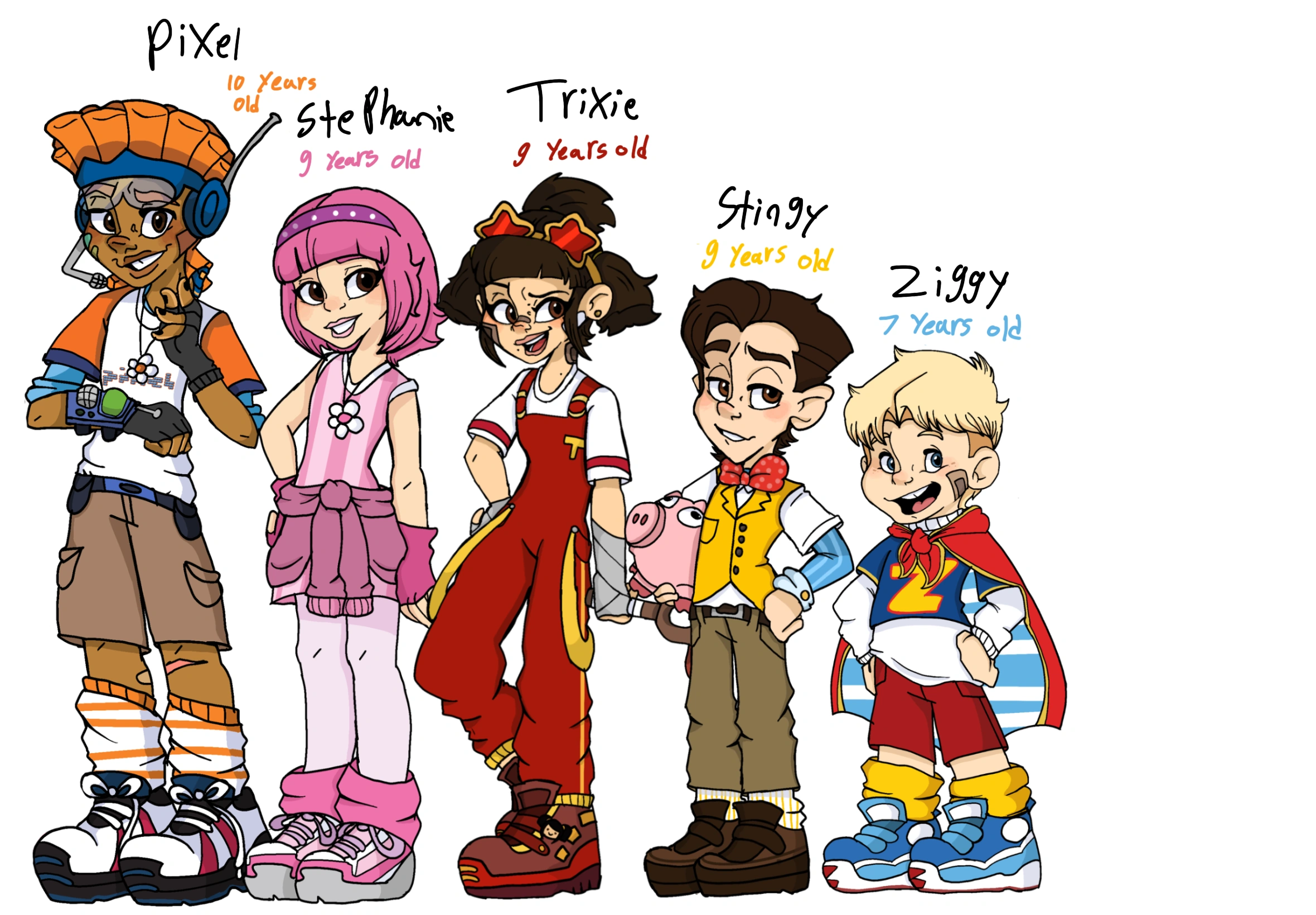 My redesigned Lazytown kids! | Fandom