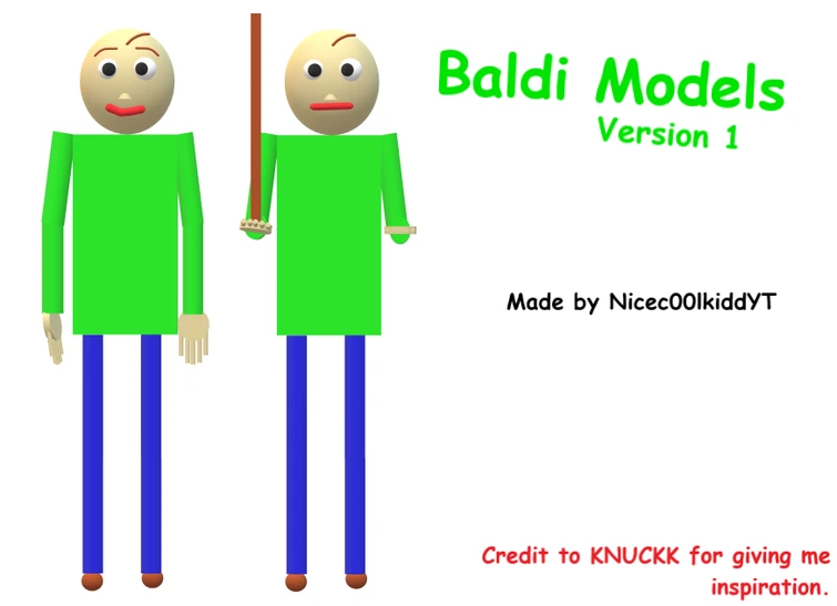 Baldi Model in Paint 3D | Fandom