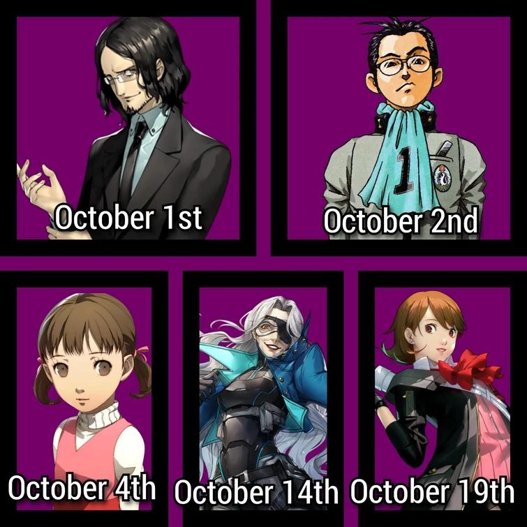 List of Characters that born on October. | Fandom
