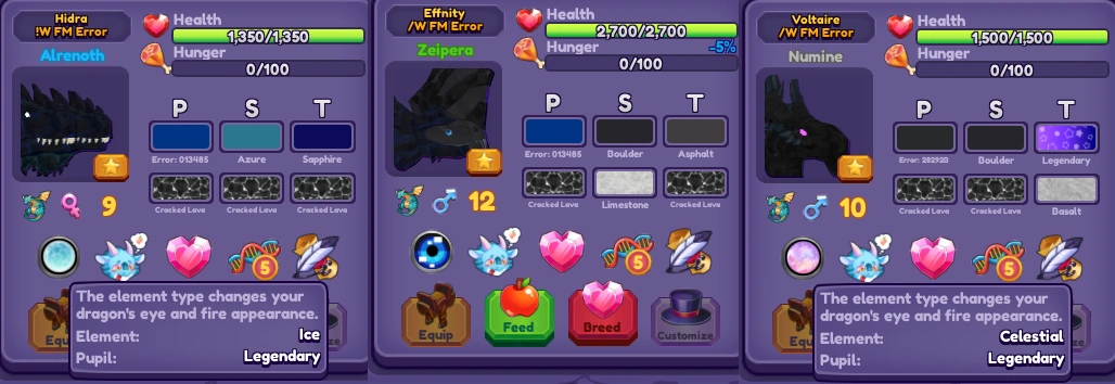 Trading these three 1/3 error dragons for a 1/3 error Saur | Fandom