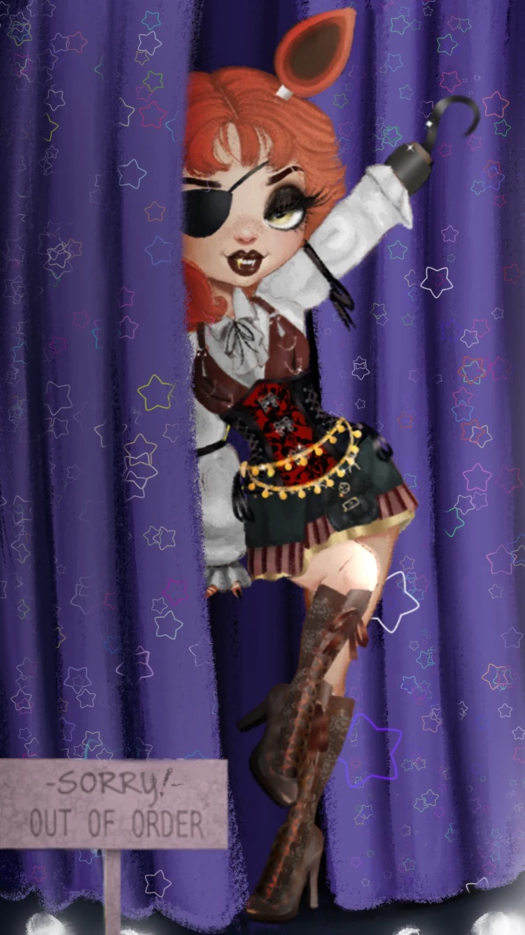 I drew foxy from fnaf in the rainbow high style!, foxy is actually my ...