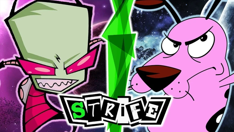 Courage the Cowardly Dog VS Invader Zim (Cartoon Network VS Nickelodeon ...