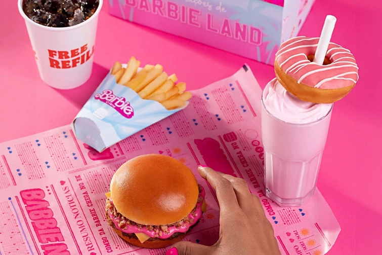 pink goo on the barbie burger | Fandom