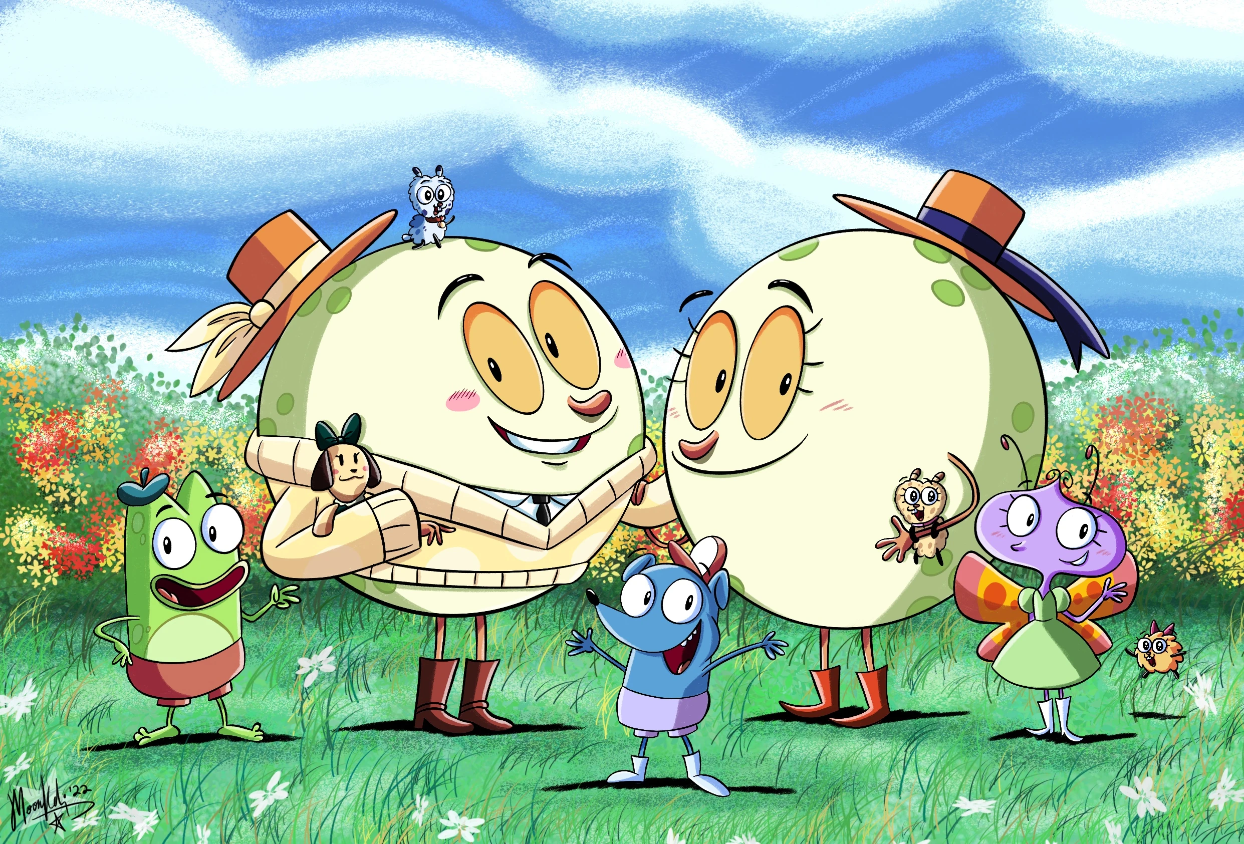 {Fanart} 2 moon twins and their earth friends :) | Fandom