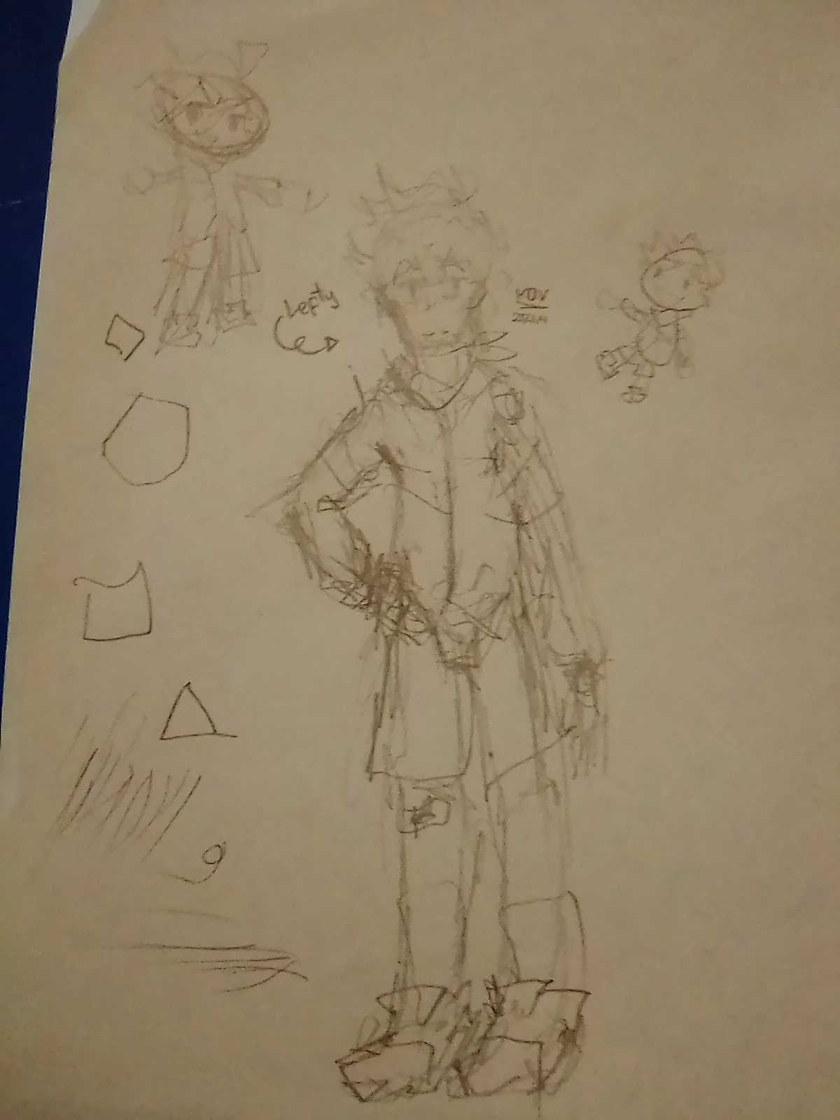 First day of drawing whit my left hand | Fandom