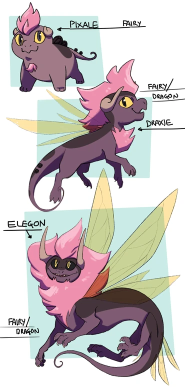 From Fanart I’ve found, which Image is suitable as a Fairy/Dragon Type ...