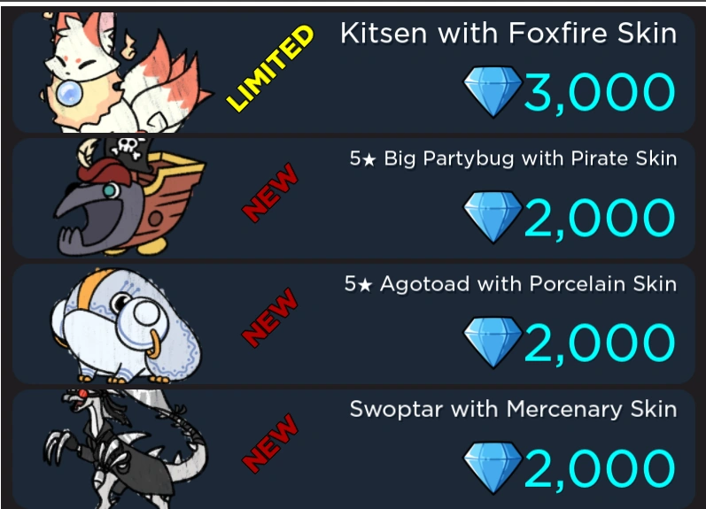 the gem shop rotation | Fandom