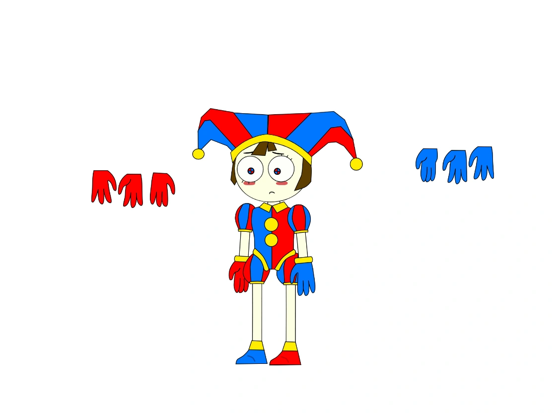 Pomni (pre-made alt hands, will release will be with Gangle, Jax ...