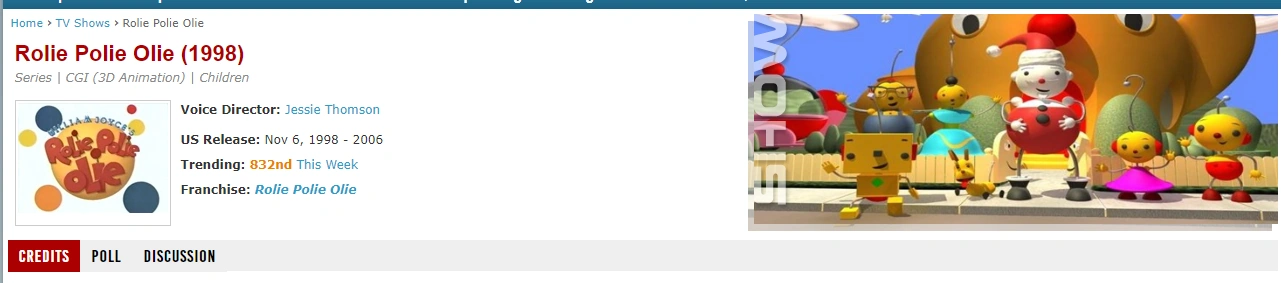 i went to the show's behind the voice actors page and something's with ...