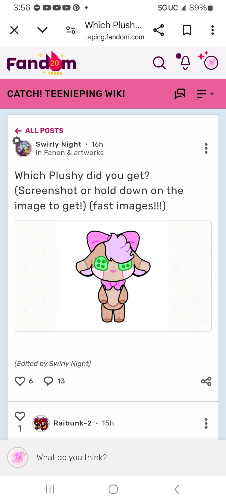 Which Plushy did you get? (Screenshot or hold down on the image to get!) (fast images!!!) | Fandom