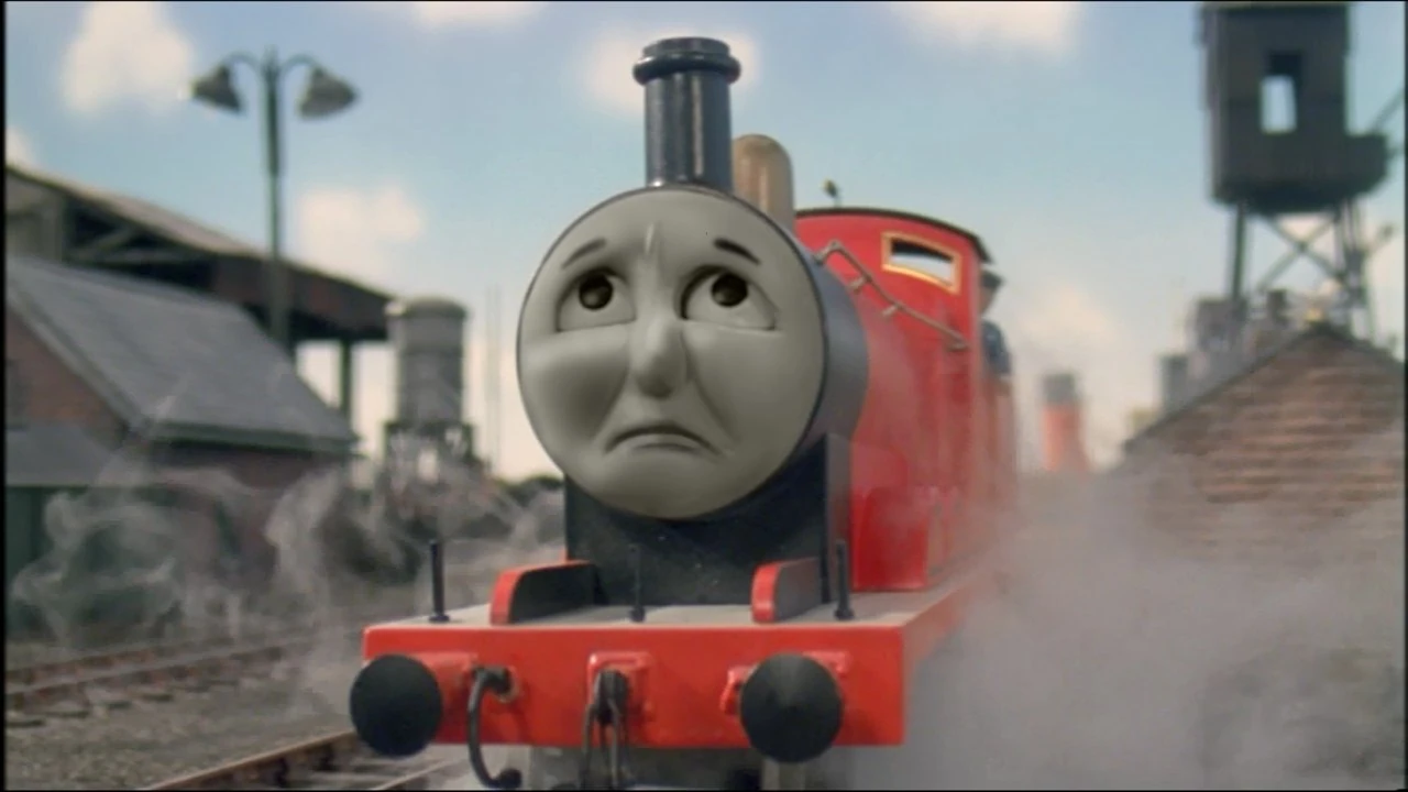 James' sad face in Series 7 (2003) | Fandom