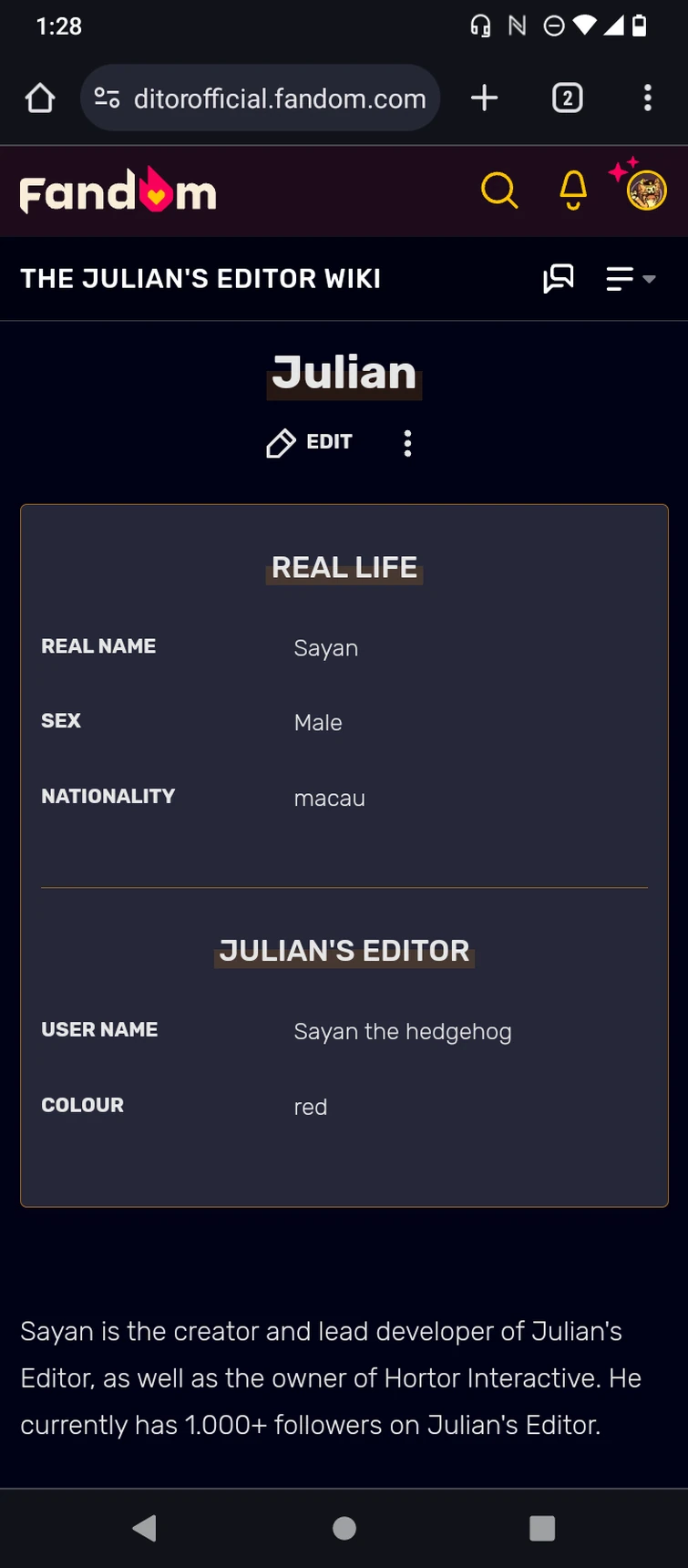 Discuss Everything About The Julian's Editor Wiki | Fandom
