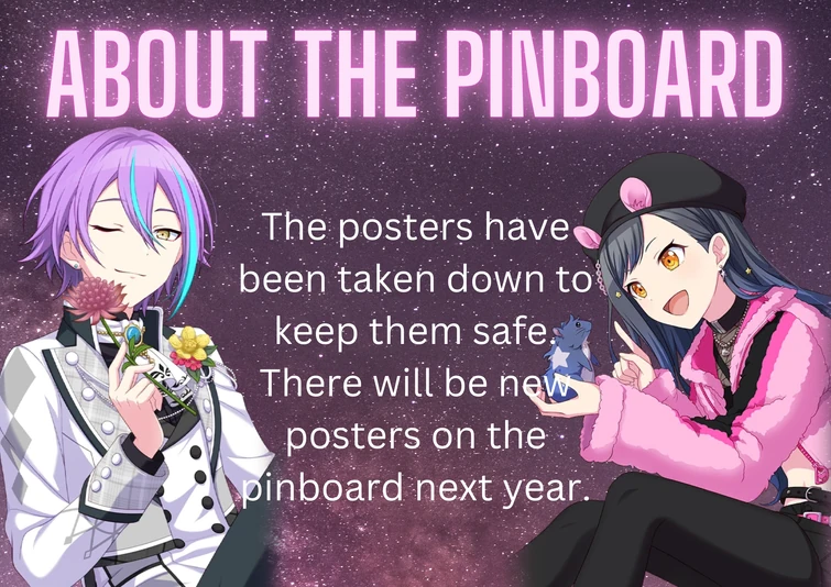 The posters I'll put on the pinboard today. | Fandom