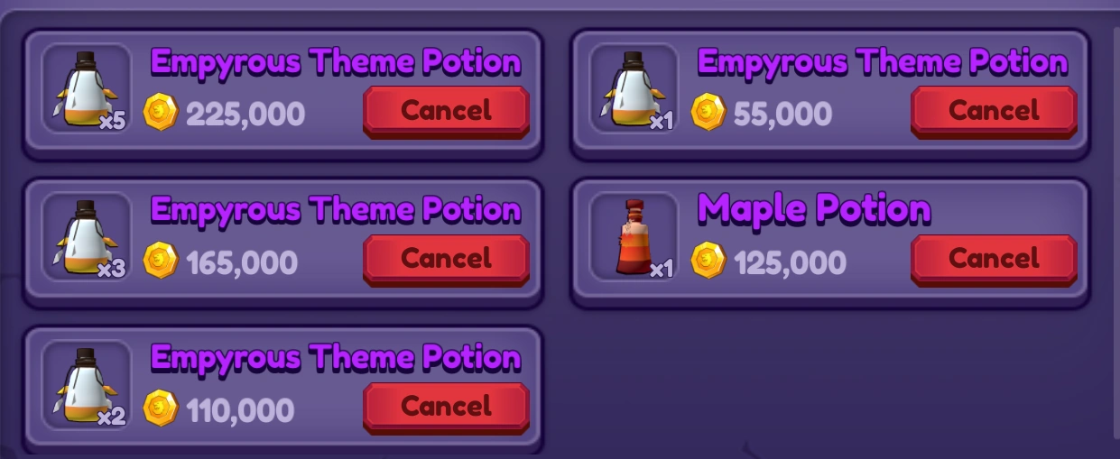 Selling Empy. Theme Pots + Maple Pots! | Fandom
