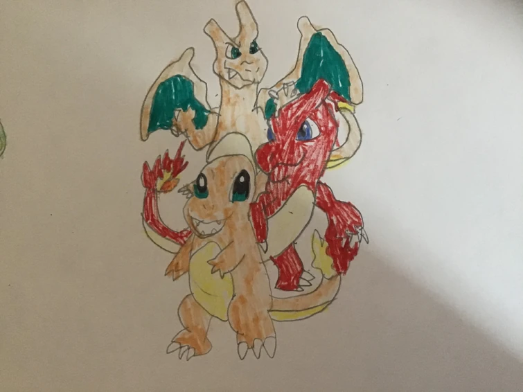 Charmander evolution drawing | Fandom