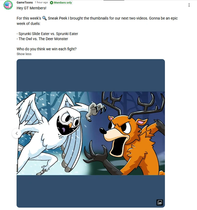I Want to See The OWL vs. The DEER MONSTER! Animation on GameToons ...