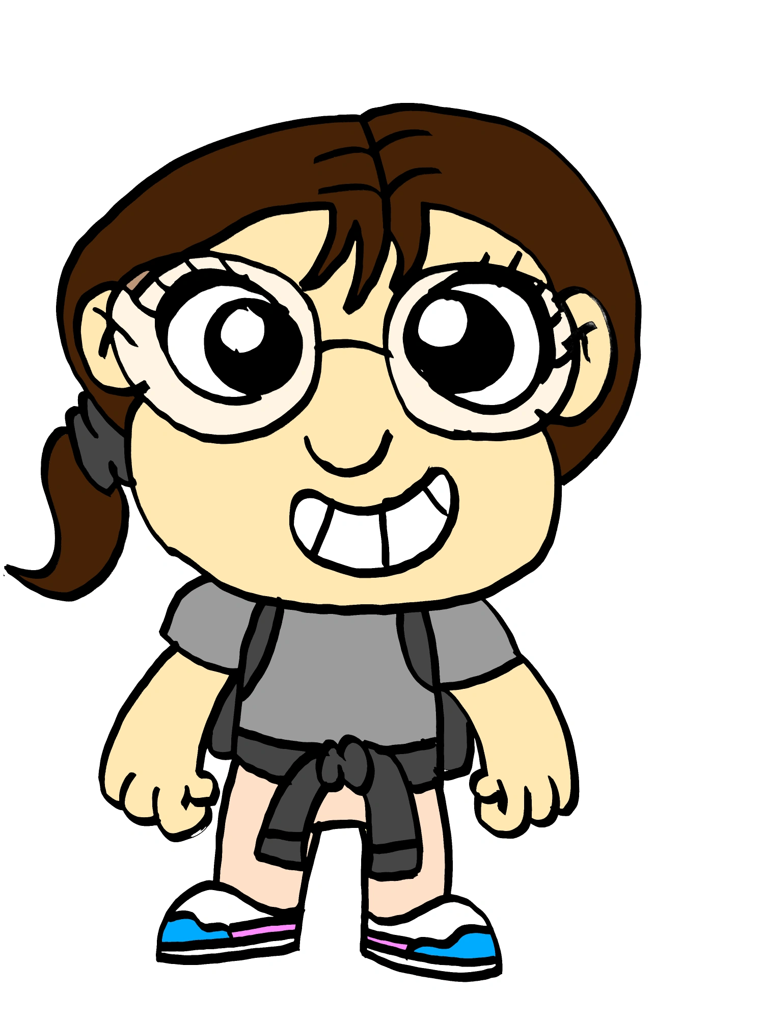 I drew one of the girls at my school today. | Fandom