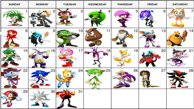 Which Sonic Character Are You Based On The Day You Were Born? | Fandom