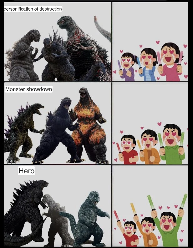 Godzilla can assume any role and it would never betray the character ...