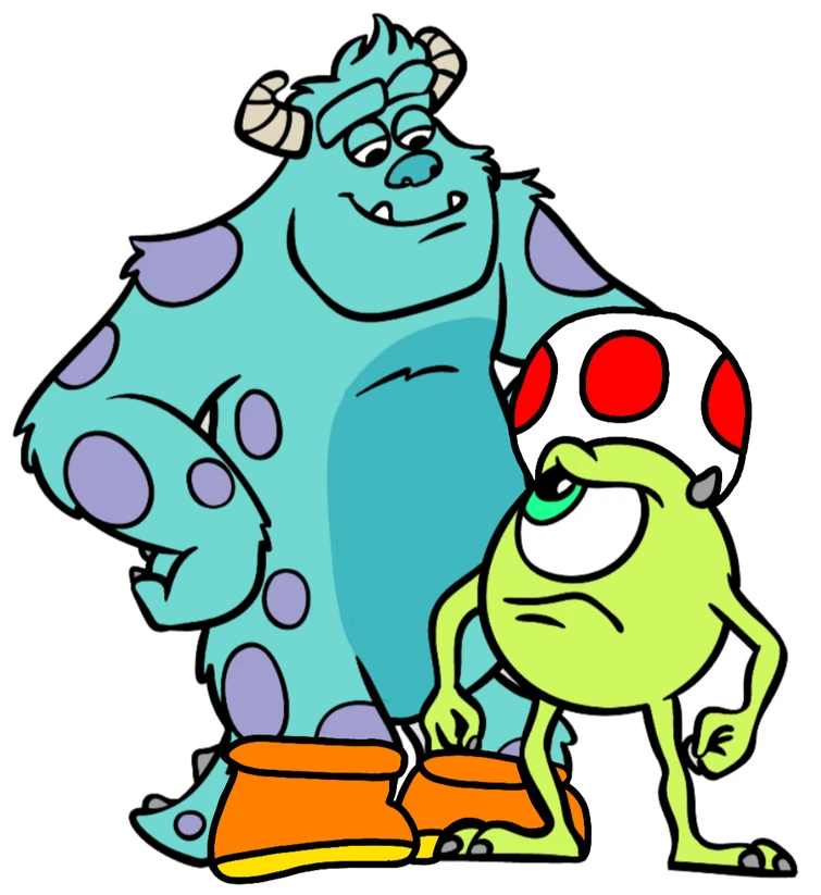Sulley & Mike Cosplay As Yoshi & Toad | Fandom
