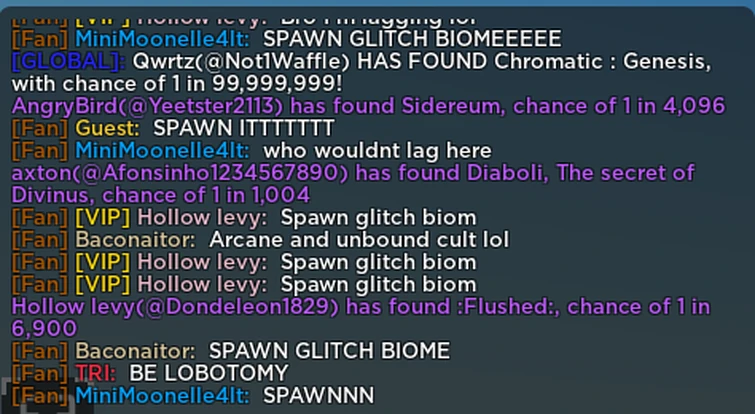 joined a random public server and the entire server is begging for ...