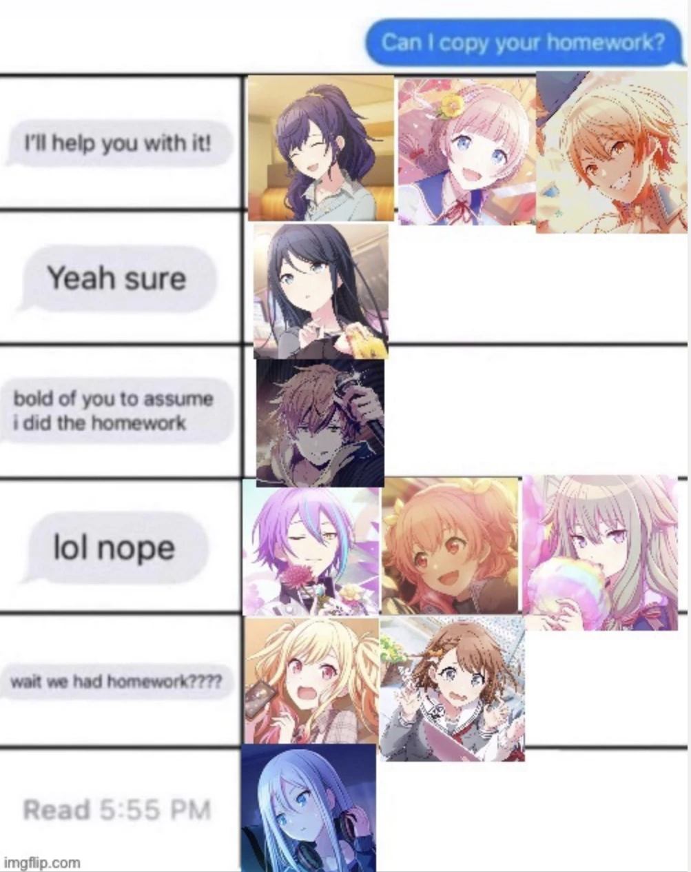 Who are you in this low quality proseka meme | Fandom