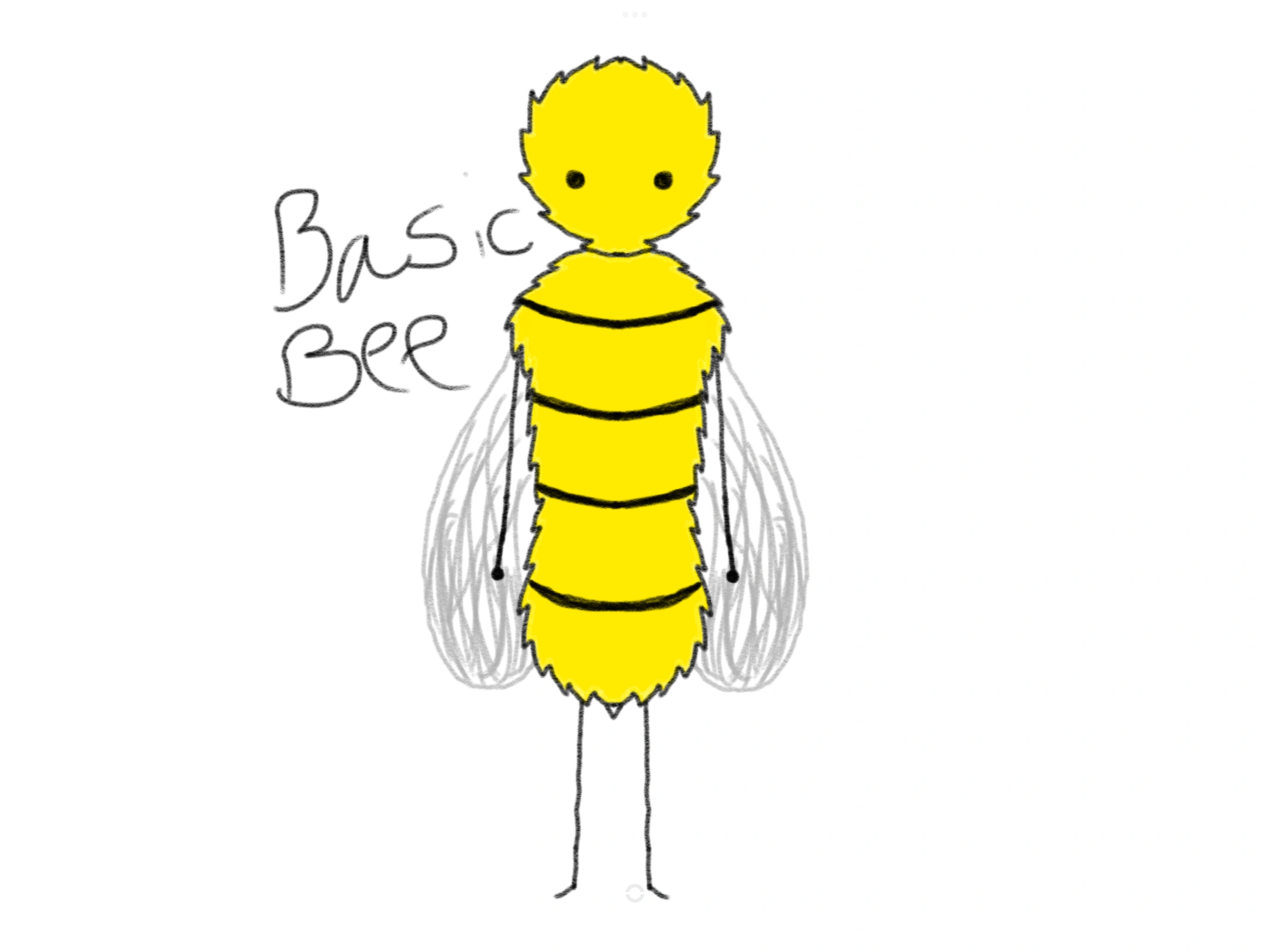 Drawing of basic bee | Fandom